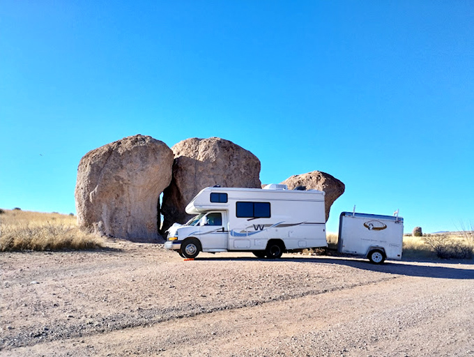 City of Rocks: where Mother Nature played Jenga with boulders and created the perfect natural playground.