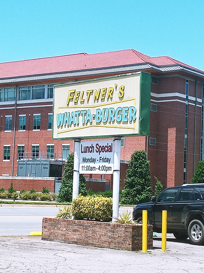Feltner's iconic sign promises burger bliss that's been making Arkansans smile since poodle skirts were in fashion.