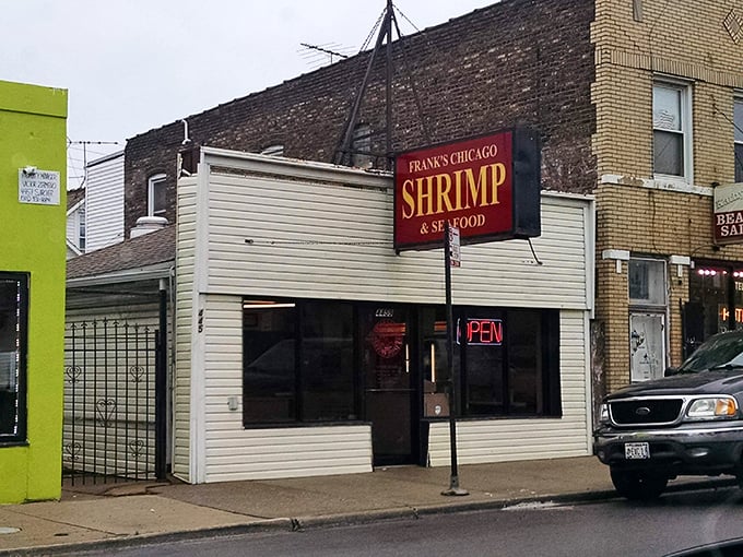 Frank's modest storefront keeps it real—just like their perfectly fried shrimp that needs no fancy introduction.