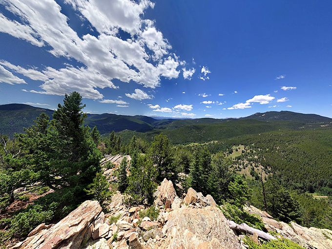 Golden Gate Canyon's shimmering pond reflects perfect Colorado solitude. Fish here are probably the most relaxed in the state.