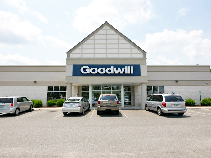 Goodwill's classic storefront design &ndash; the thrift equivalent of comfort food. Familiar, welcoming, and always satisfying.