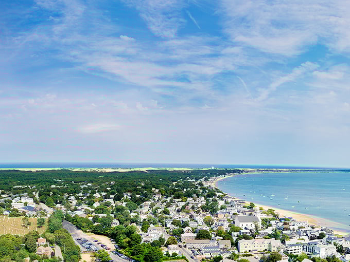 Provincetown's beach stretches toward the horizon like nature's welcome mat to the edge of Cape Cod.