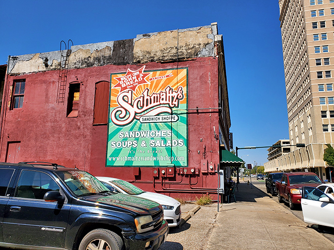 Schmaltz's weathered red building has seen Waco change around it, but inside, sandwich perfection remains deliciously constant.