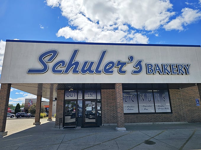 Schuler's no-nonsense facade announces its serious approach to donut craftsmanship&mdash;the bakery equivalent of a firm handshake.
