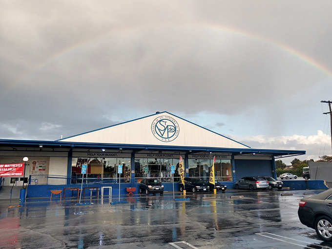 Behind this unassuming storefront lies a universe of possibilities. St. Vincent de Paul specializes in unexpected treasures.