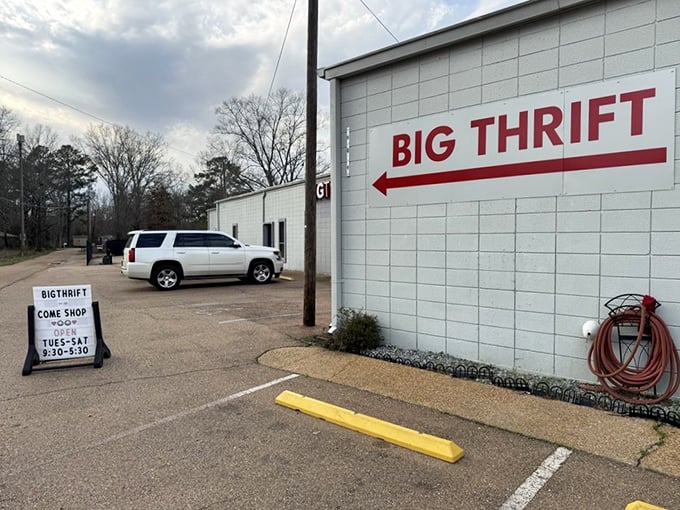 The Big Thrift: "No-frills exterior, bargain wonderland interior. The name says it all - BIG selection, SMALL prices!" 