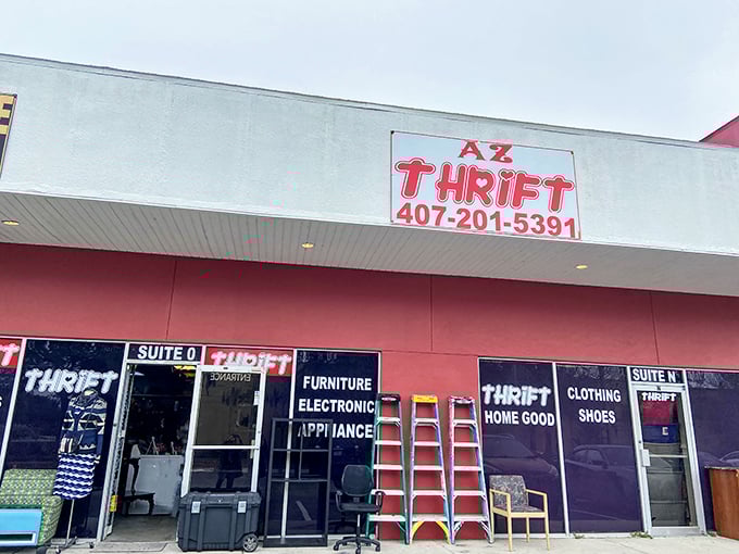That ladder out front isn't just for show&mdash;they're reaching new heights in thrift store excellence daily.