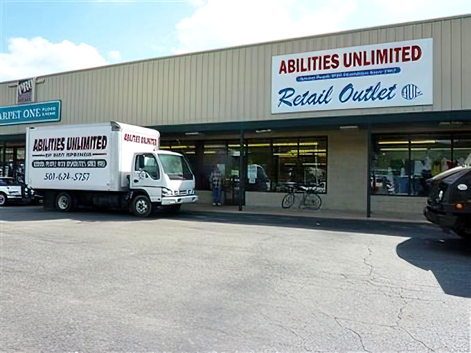 The delivery truck at Abilities Unlimited means fresh treasures are arriving for lucky shoppers to discover.