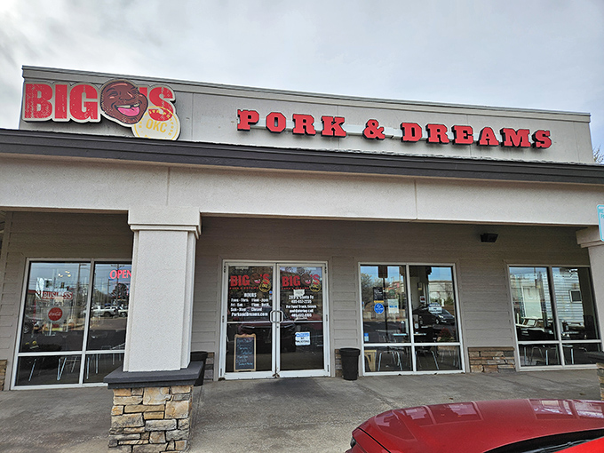 That unassuming storefront hides pork magic that would make vegetarians question their life choices.