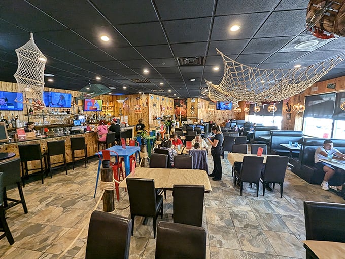 Crab Island Cajun: Where fishing nets hanging from the ceiling aren't decoration &ndash; they're a promise of what's hitting your table.