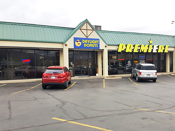 The unassuming strip mall location is like Clark Kent's glasses—a modest disguise for the superhero-level donuts waiting inside.