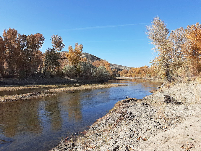 The Carson River flows past Fort Churchill like a timeline&mdash;connecting past to present while cottonwoods provide shade just as they did for 19th-century soldiers.
