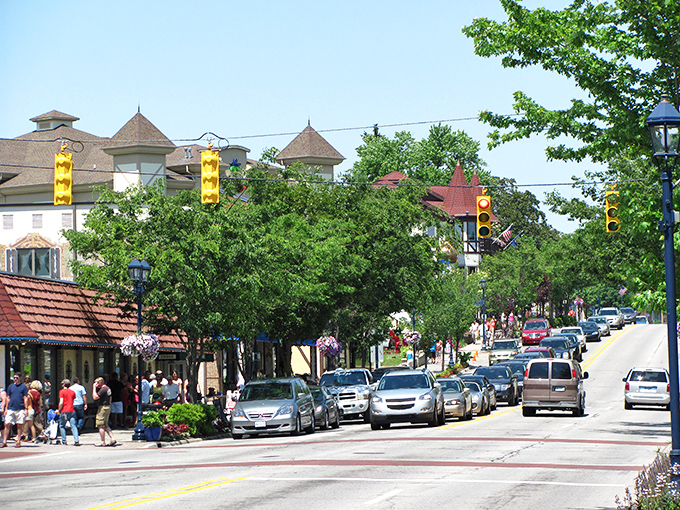 The German-inspired buildings of Frankenmuth create a European vacation vibe &ndash; without needing a European vacation budget to live there.