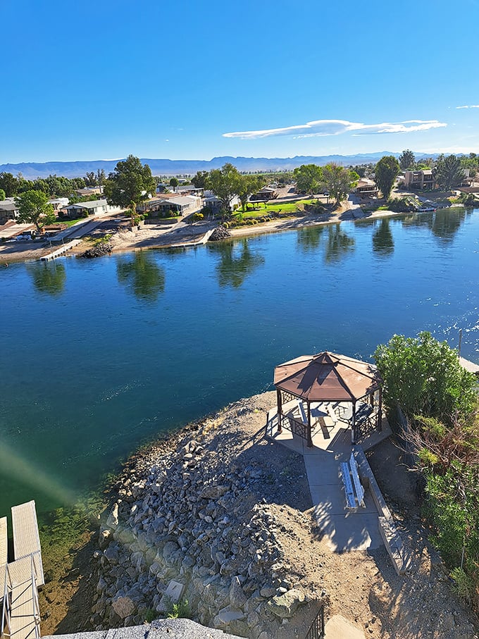 Palm trees frame mountain views in Needles, where California meets Arizona in a handshake of affordable living and breathtaking sunsets.