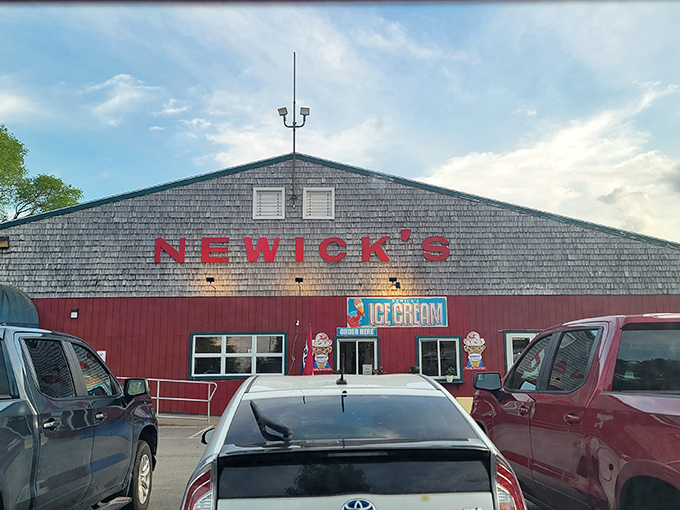 That "Ice Cream" sign hints at the perfect finale to your seafood feast &ndash; the dessert equivalent of a standing ovation.