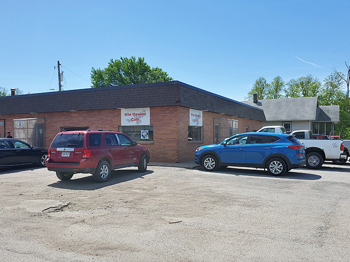 That simple brick building houses Nite Hawkes