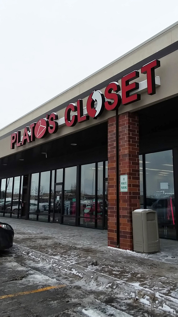 Behind these windows lie racks of gently-used teen and young adult fashion that looks anything but secondhand.