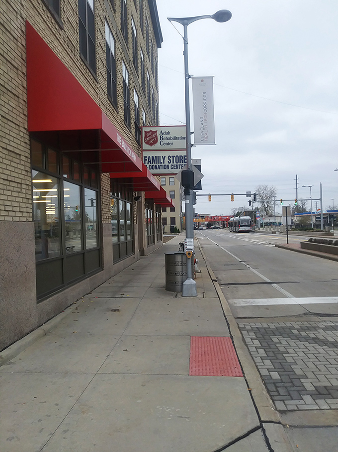 That iconic red awning is like a superhero cape, signaling rescue for both your style needs and your budget.