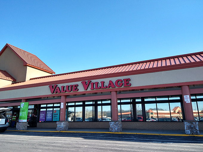 The final Value Village outpost &ndash; where retail therapy meets treasure hunting in fluorescent-lit glory.