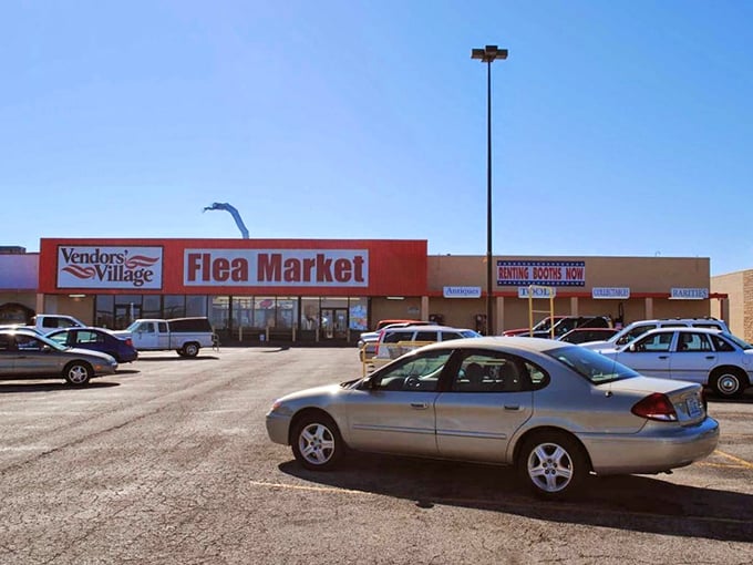 Inside Vendors Village, the parking spots fill early when word gets out about special finds waiting for eagle-eyed shoppers.