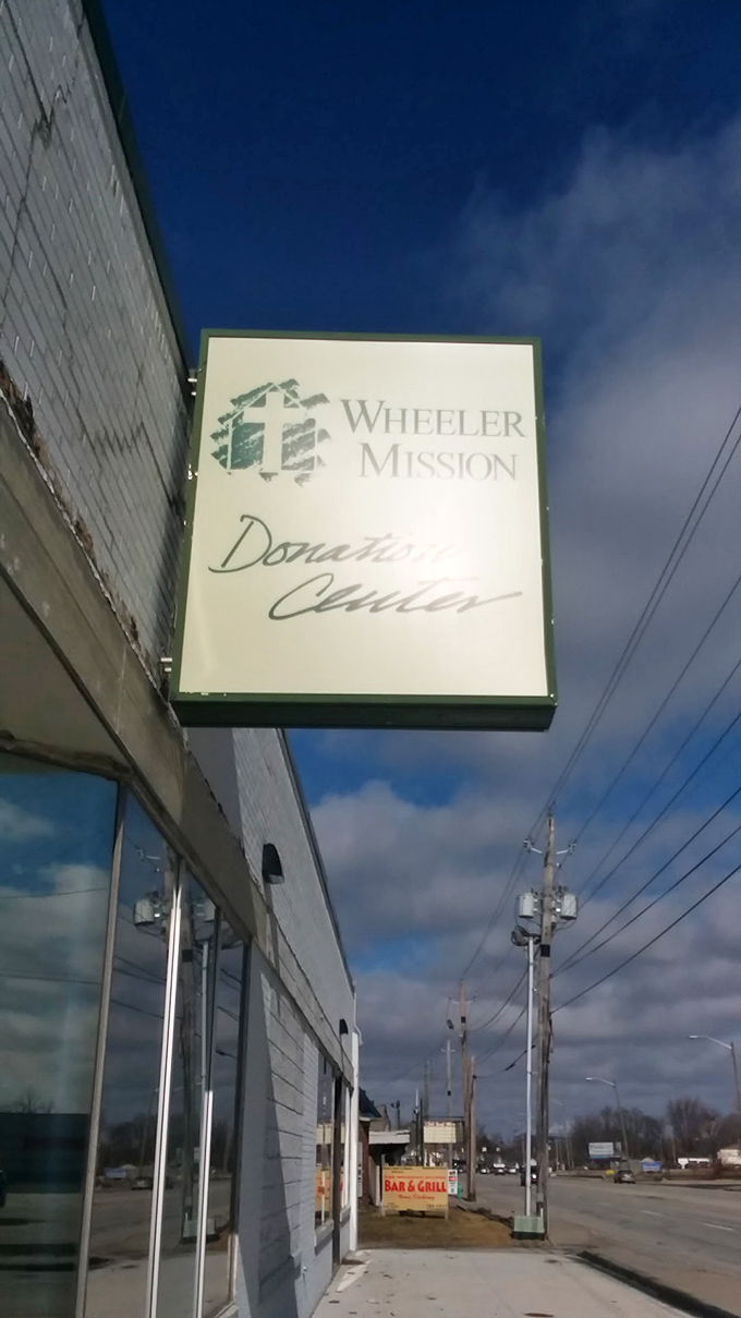 More than just a sign&mdash;it's a beacon for bargain hunters and a lifeline for those in need. Shopping with purpose.