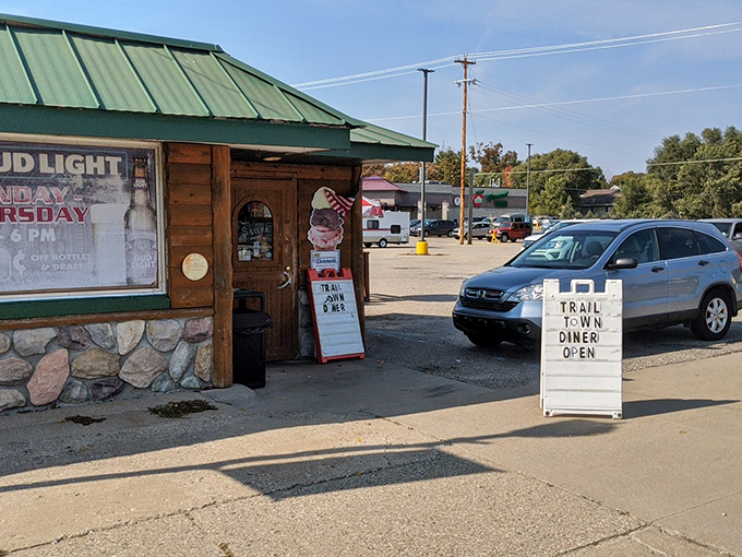 Small-town charm doesn't get more authentic than White Cloud's modest civic center. Where "city planning" might involve deciding where to put the park bench.