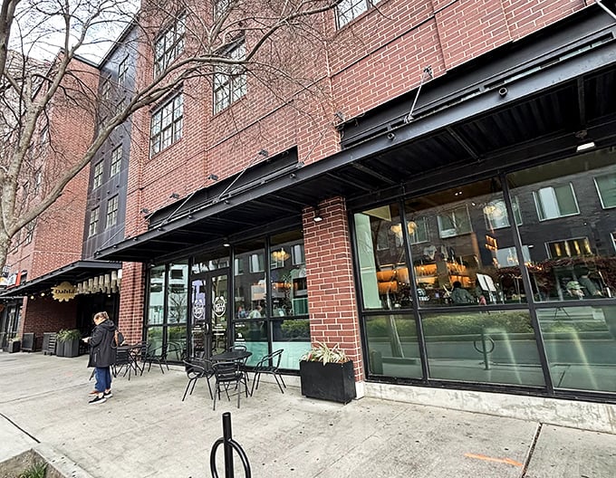 The modern brick facade of Willa Jean hides Old South flavors reimagined for a new generation of breakfast lovers.