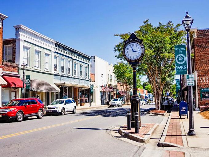 The classic storefronts of York's downtown area have been welcoming shoppers for over a century.