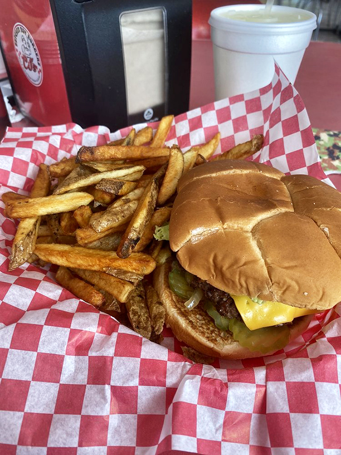 The red and white checkerboard&mdash;nature's way of signaling you're about to experience something legitimately delicious rather than merely Instagram-worthy.