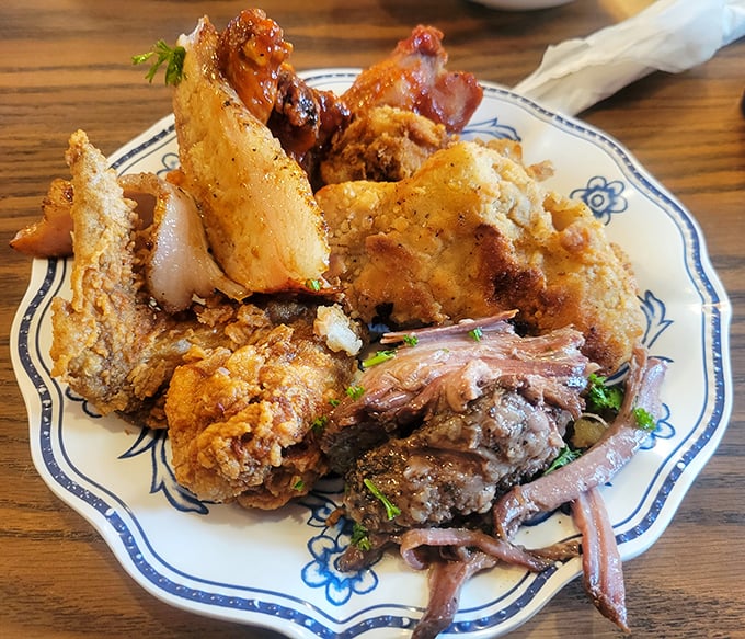 A sign that simply states "SOUTHERN FOOD" is the most honest advertising you'll ever see. No further explanation needed.