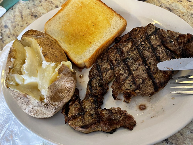 When they say "best steaks in town," this is the evidence. No Instagram filters needed when your food looks this authentically delicious.
