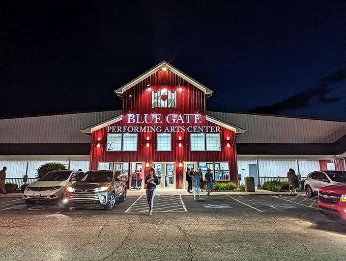 Evening entertainment, Amish Country style. The Blue Gate Performing Arts Center lights up the night with performances worth turning your phone off for.