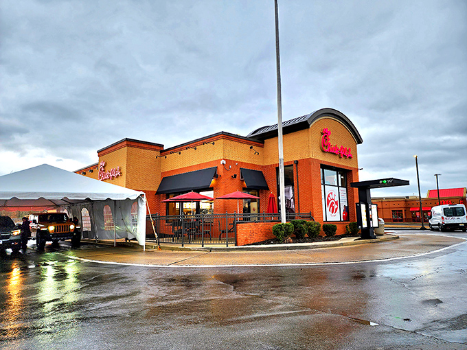 Even national chains like Chick-fil-A blend into Cullman's affordable landscape, offering familiar flavors without big-city prices.