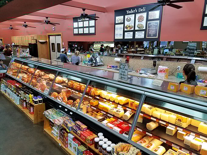 The deli counter at Yoder's&mdash;where cheese dreams come true and the friendly staff somehow know exactly what your taste buds are craving.
