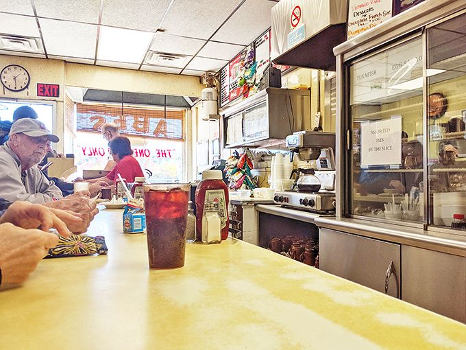 These chrome-rimmed stools have supported the weight of generations, each one holding stories of first dates and family traditions. 
