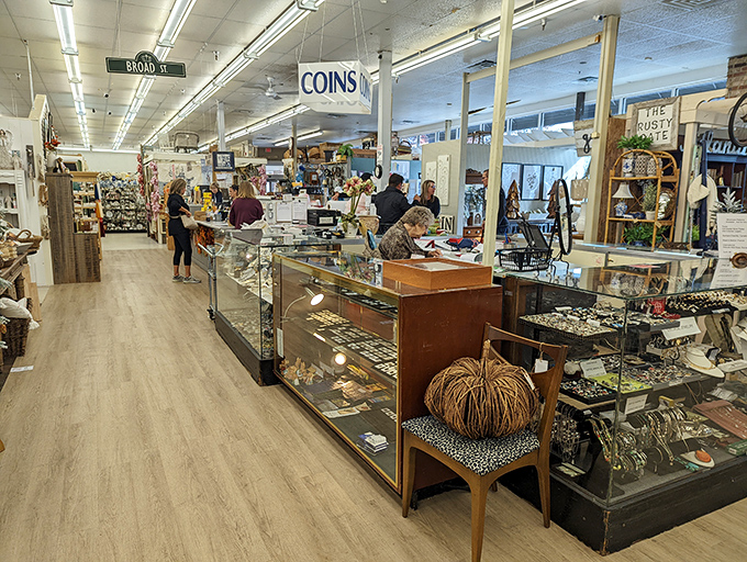 Treasure hunters examine glass cases filled with small wonders. The staff knows the difference between "just old" and "genuinely valuable"&mdash;an important distinction in this business.