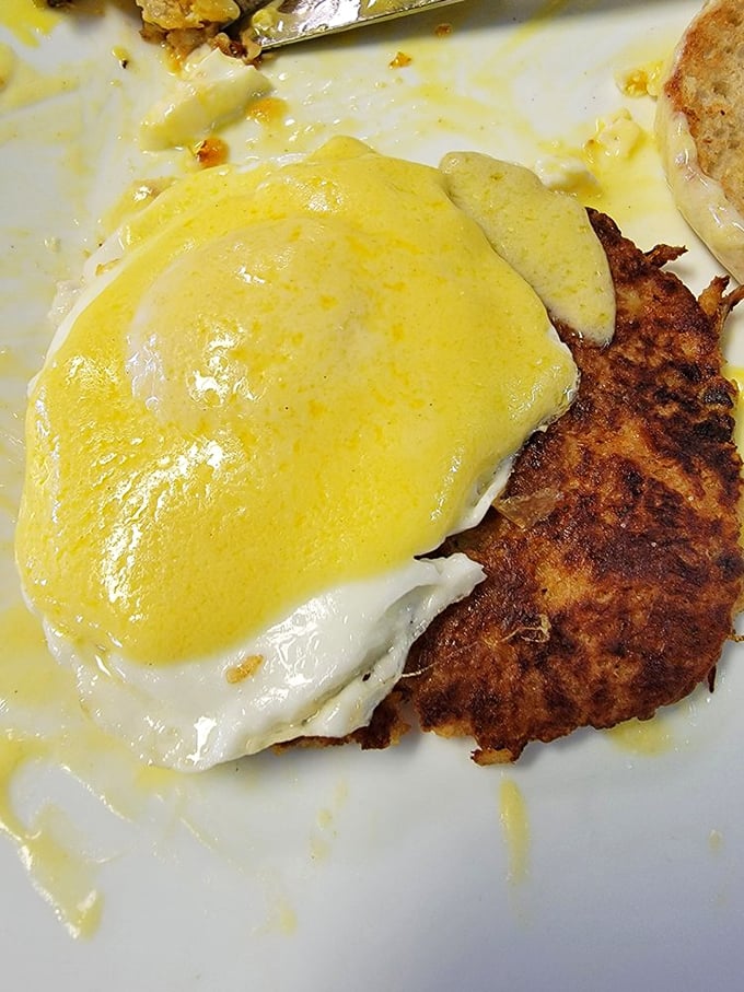 This dish proves that hollandaise sauce isn't just a condiment but a lifestyle choice&mdash;silky, rich, and absolutely worth the extra napkins.