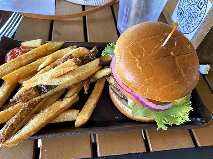 Two smashed patties with American cheese&mdash;the burger equivalent of a warm hug from your favorite aunt who always sneaks you extra dessert.