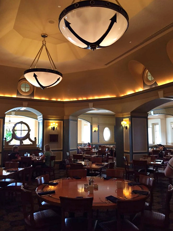 A cathedral of carnivorous worship where the dome ceiling and intimate lighting conspire to make your dining companion look even more attractive. 