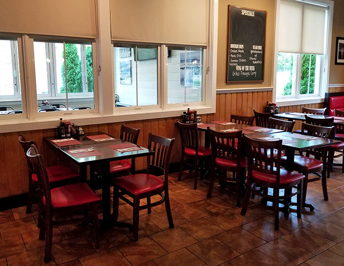 The dining area offers that perfect blend of "nice enough for date night" and "casual enough that sauce on your shirt is a badge of honor."