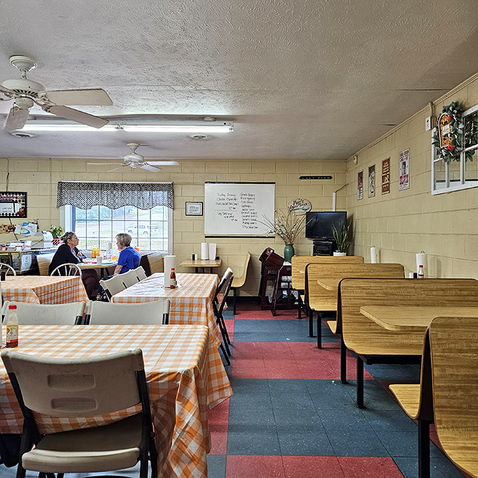 Where conversations flow as freely as the sweet tea &ndash; wooden booths and familiar faces create the soundtrack of small-town America.