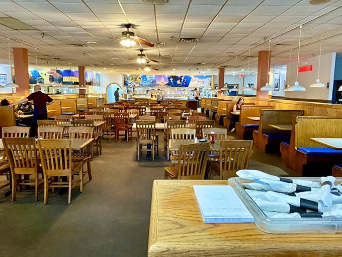 The dining room&mdash;a democratic space where everyone gets equal access to the same delicious possibilities. America in microcosm, with better mashed potatoes.