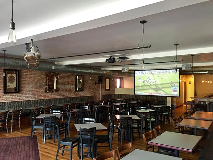 The dining area strikes that perfect balance between "nice enough for date night" and "comfortable enough to loosen your belt after round two."