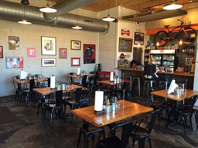 Industrial-chic meets Southern hospitality in a dining room where every table has hosted countless "mmms" and "you gotta try this."