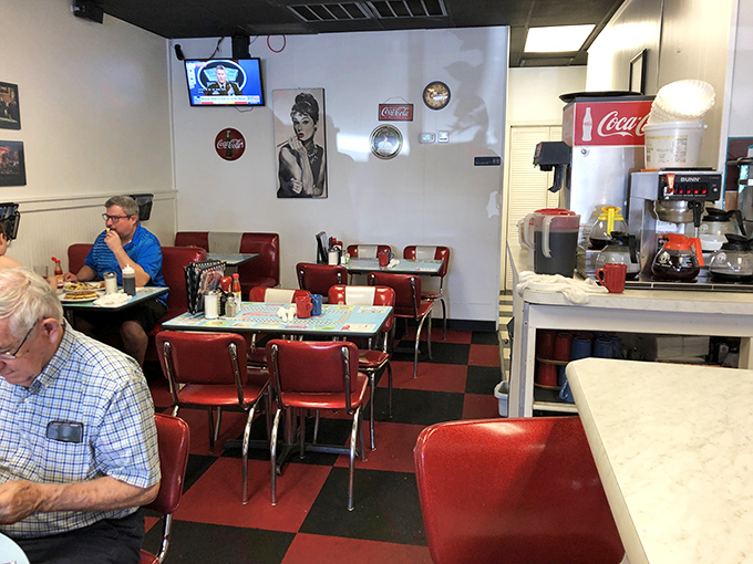 Every great diner needs a Marilyn Monroe portrait watching over the proceedings. She appreciates a good breakfast as much as anyone.