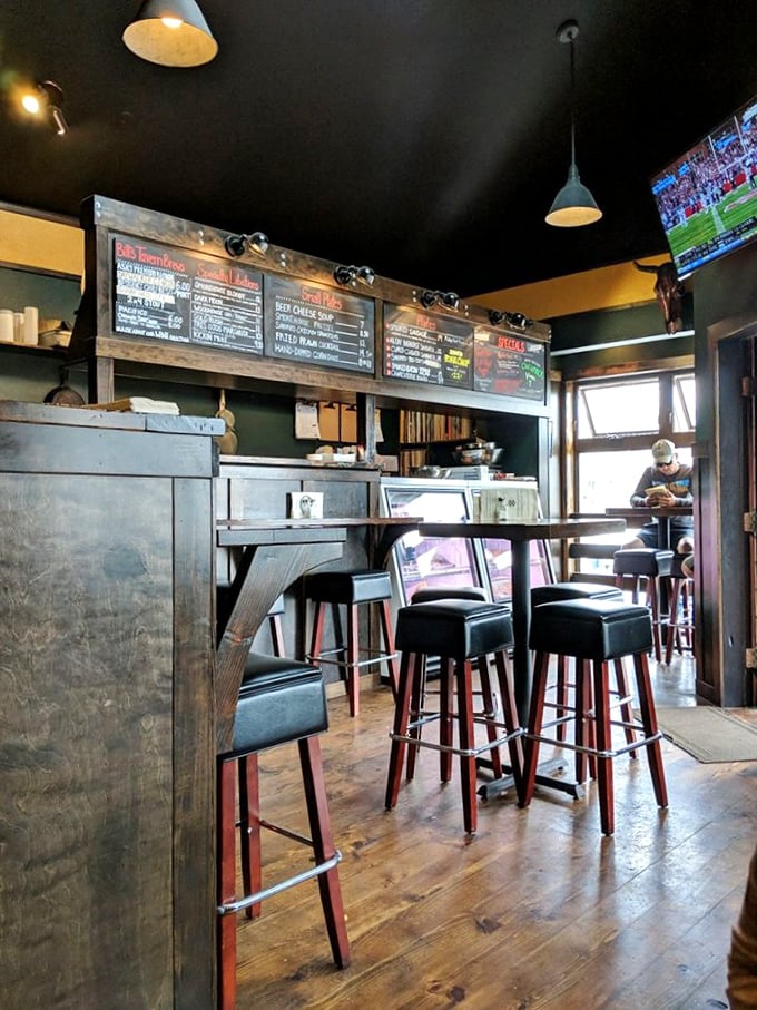 The dining area strikes that perfect balance between "nice enough for date night" and "casual enough to lick your fingers."