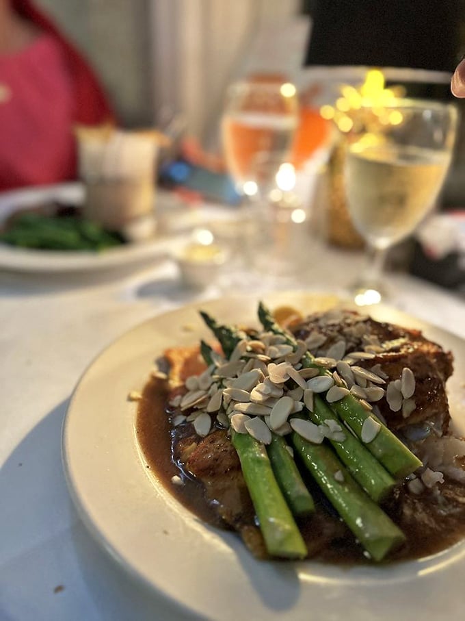 A fish dish that could convert the most dedicated meat-lover. That sauce is the kind you'd consider drinking when no one's looking.