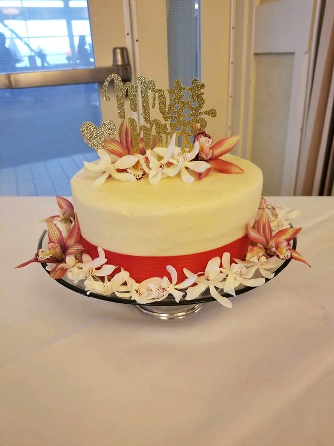 Not just a cake, but a floral celebration. Some wedding cakes are so beautiful you almost feel guilty cutting them. Almost.