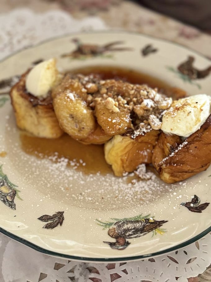 Bananas caramelized to perfection atop French toast that's somehow both pillowy and substantial&mdash;breakfast that moonlights as dessert is my kind of morning rebellion.