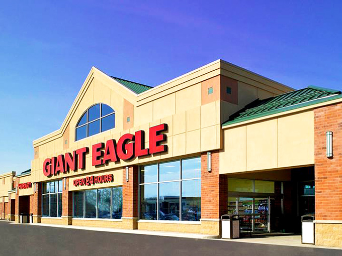 Every town needs its practical side &ndash; Giant Eagle provides the essentials while locals debate whether to splurge on fancy cheese or stick with reliable cheddar.
